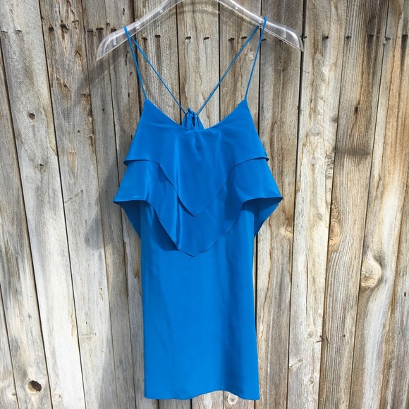 Luna By Josandra | Dresses | Nwt Luna By Josandra Slip Dress Silk Blue M | Poshmark